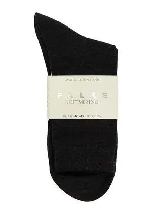 Falke Soft Merino Wool-blend Socks - Anthracite