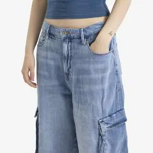 Good American Denim Cargo Short - Indigo