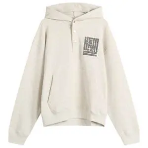 Kenzo Kamon Embroidered Buttoned Hoodie