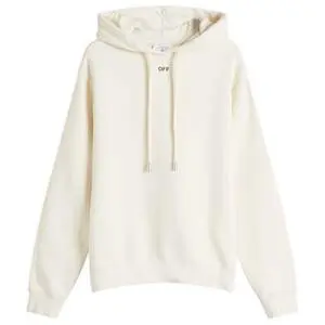 Off-White Cloud Arrow Regular Hoodie - White Asparagus
