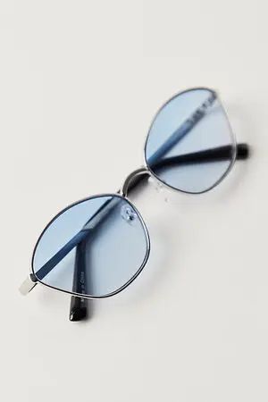 Free People Ashley Metal Cat-eye Sunglasses - Silver