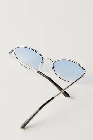 Free People Ashley Metal Cat-eye Sunglasses