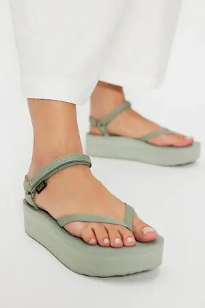 Teva Flatform Slim Sandals - Seagrass
