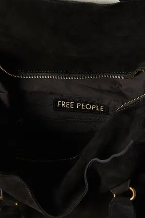 Free People Salma Suede Tote Bag - Black