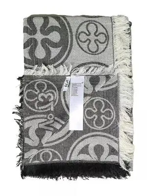 V°73 Logo-intarsia Scarf