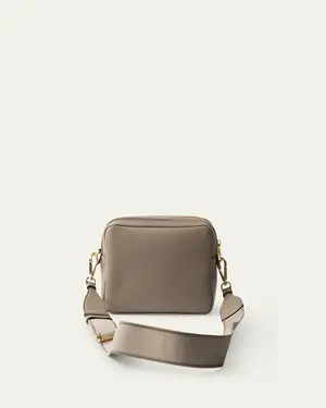 Prada Daino Soft Leather Camera Bag - Argilla
