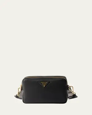Prada Daino Soft Leather Camera Bag - Nero