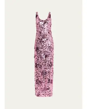 Simkhai Bex Sequined Maxi Dress - Ivory