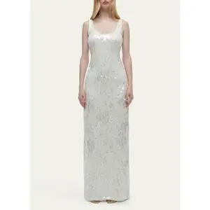 Simkhai Bex Sequined Maxi Dress - Ivory