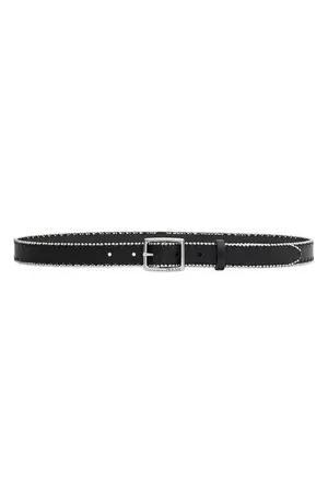 Rag & Bone Beaded Leather Belt