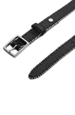 Rag & Bone Beaded Leather Belt