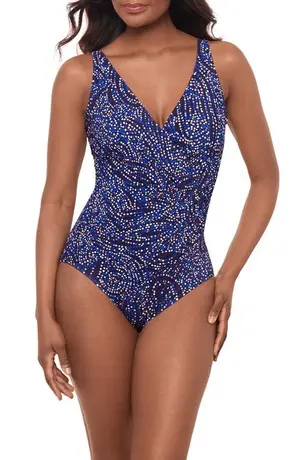 MIRACLESUIT® Spotlight Oceanus One-piece Swimsuit - Plum Multi