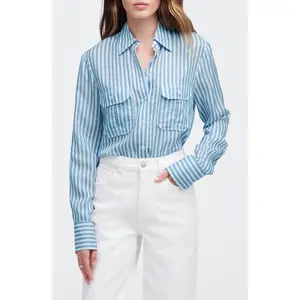 Madewell Stripe Utility Pocket Button-up Shirt