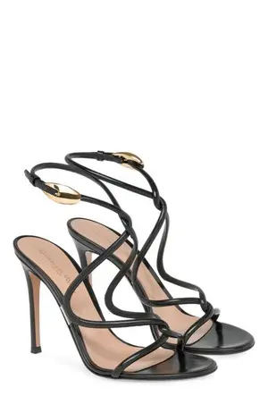 GIANVITO ROSSI Jungle Mamba Sandals - Black