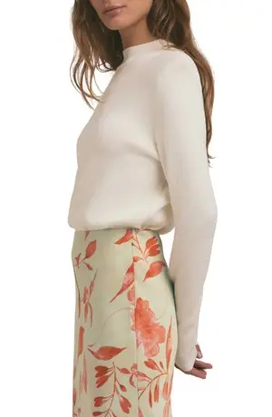 FAVORITE DAUGHTER The Whitney Mock Neck Sweater - Ivory