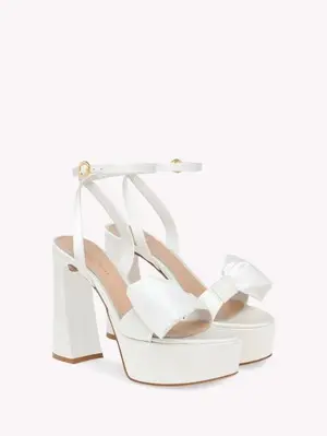 GIANVITO ROSSI Rosie Sandal - White Fabric