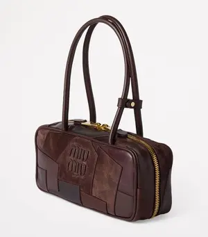 Miu Miu Leather Beau Patchwork Top-handle Bag