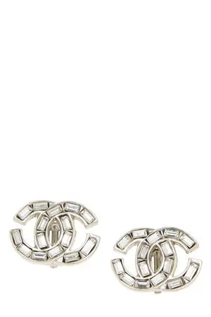 Chanel Crystal 'cc' Earrings
