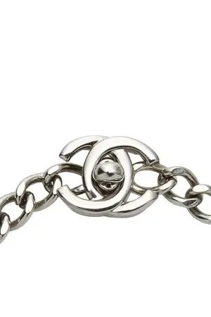 Chanel Cc' Turnlock Necklace