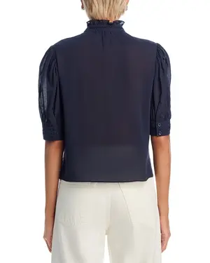 FRAME The Ruffle Collar Top