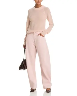 FRAME The Bubble High-rise Barrel Leg Jeans - Taffy