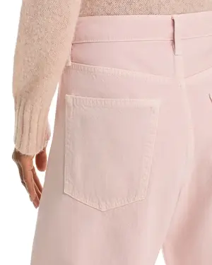 FRAME The Bubble High-rise Barrel Leg Jeans - Taffy