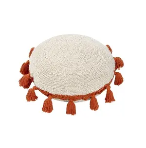 LORENA CANALS Circle Cushion - Natural/terracota