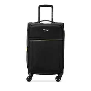 DELSEY PARIS Brochant 3 20-inch Expandable Carry On Spinner Suitcase - Deep Black