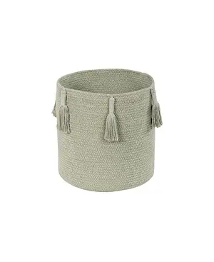 LORENA CANALS Woody Basket - Dark Olive/light Olive