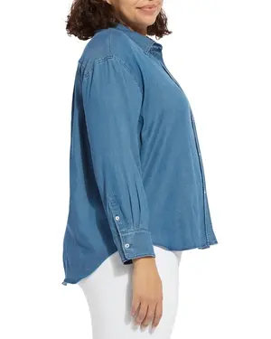 Lyssé Bay Crop Chambray Shirt