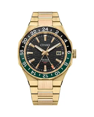 Citizen Series 8 Gmt Watch - Black/gold