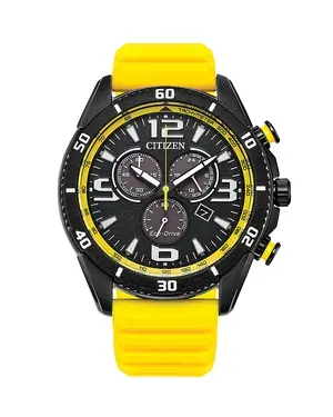 Citizen Eco Drive Chronograph 45mm - Black/yellow