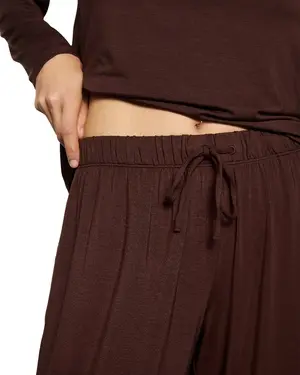 Eberjey Gisele Everyday Straight Leg Pants - Chocolate