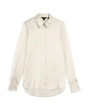 Ted Baker London Sonora Long Line Satin Shirt