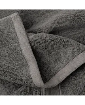 Cozy Earth Luxe Hand Towels, Set Of 2 - Charcoal