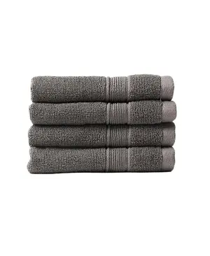 Cozy Earth Luxe Washcloths, Set Of 4 - Charcoal