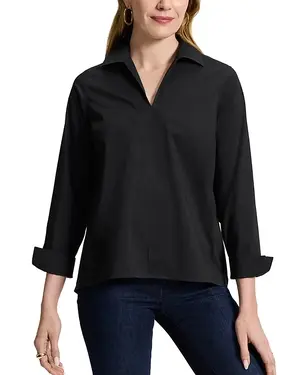 Foxcroft Agnes Stretch Shirt - Black