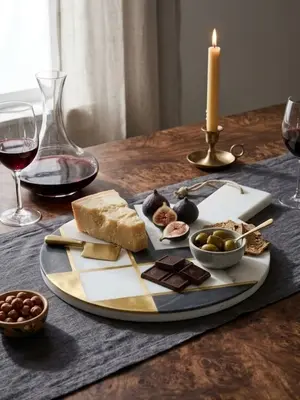 GAURI KOHLI Campania Marble Cheese Board