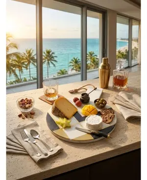 GAURI KOHLI Campania Marble Cheese Board