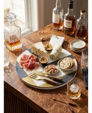 GAURI KOHLI Campania Marble Cheese Board