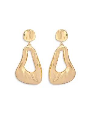 Ettika Molten Drop Earrings - Gold