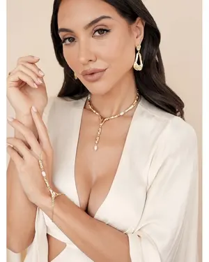 Ettika Molten Drop Earrings - Gold