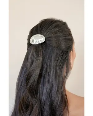 Ettika Liquid Lux Oval Hair Barrette