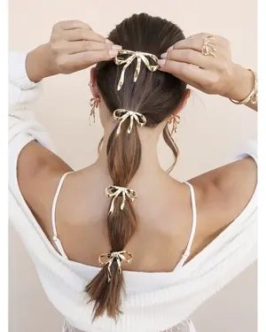 Ettika Organica Bow Hair Barrette