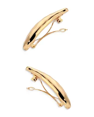 Ettika Tone Hair Barrettes Set - Gold