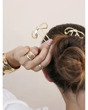 Ettika Organica Bow Hair Pin