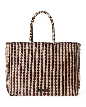 LOEFFLER RANDALL Small Woven Leather Tote