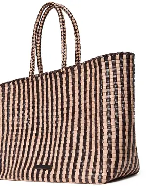 LOEFFLER RANDALL Small Woven Leather Tote