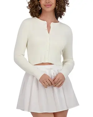 Women's Cream Cropped Cardigans