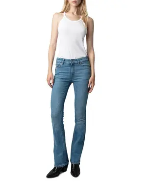 Zadig&Voltaire Eclipse Straight Leg Jeans - Blue